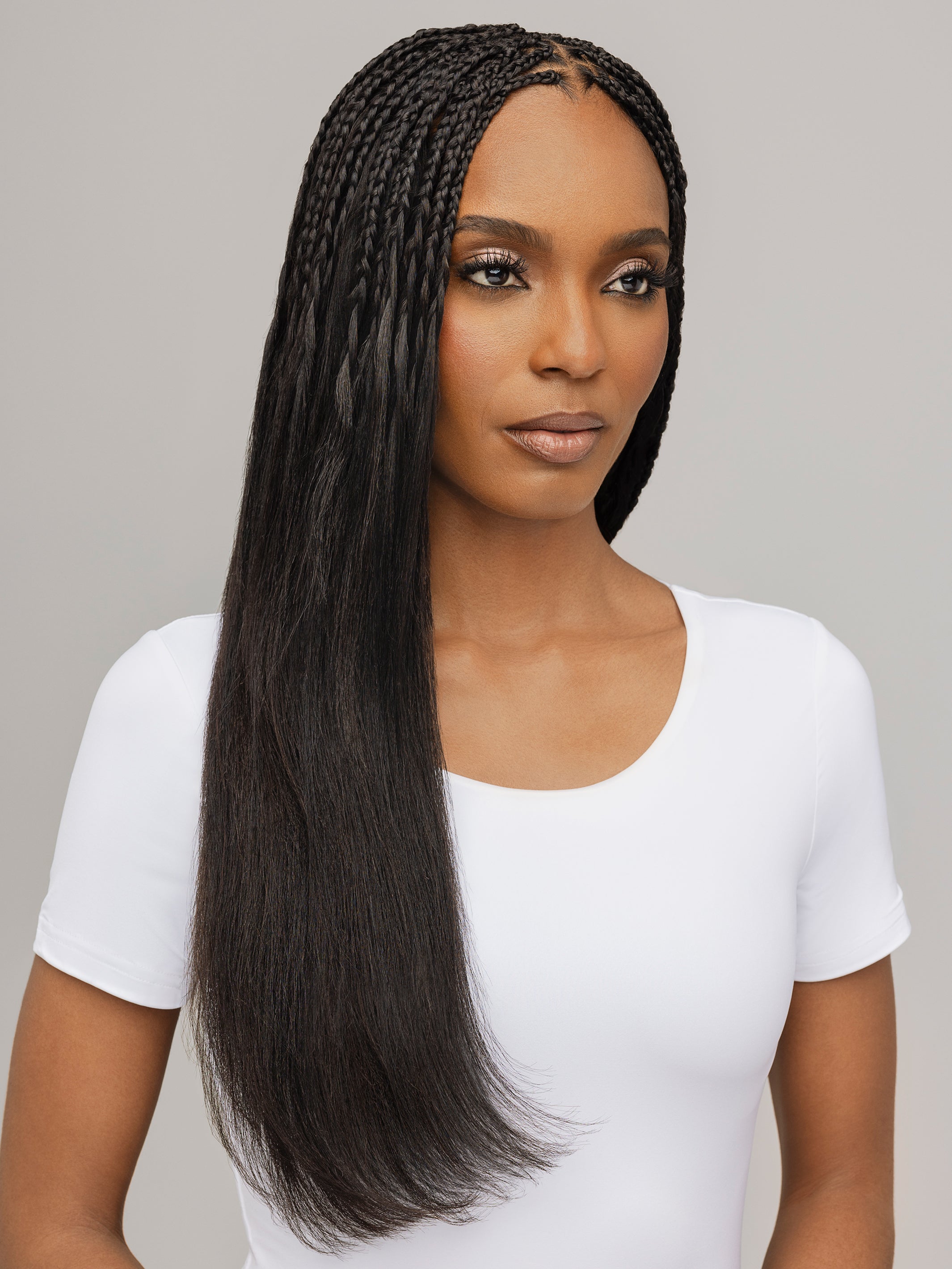 Straight hair braids store